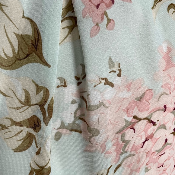 paparazzi | Dresses | Sheer Hydrangea Print Maxi Dress | Poshmark